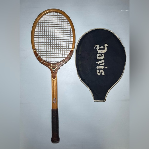 Davis | Other | Vintage Tad Davis Wood Tennis Racquet Hipoint Made In ...